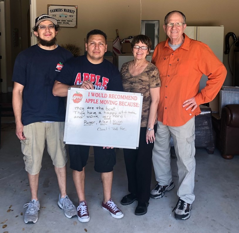 Client Testimonials - Apple Moving Houston